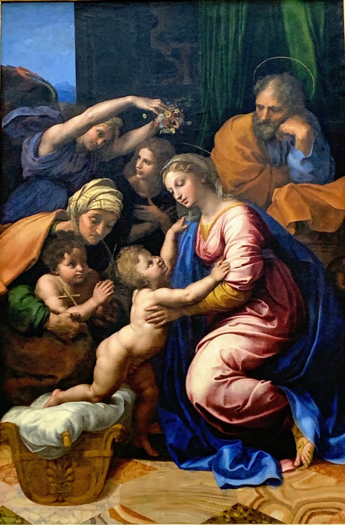 Le tableau : La Grande Sainte Famille-1518 -Raphael – Lumières des étoiles