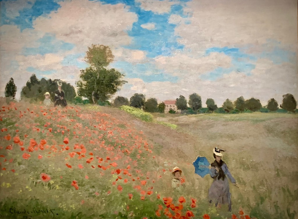 le tableau – Claude Monet 4 -Les coquelicots 1874 – Lumières des étoiles