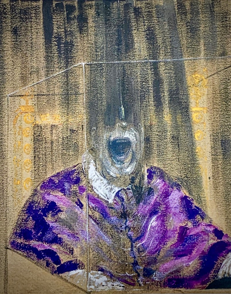 Tête VI – 1949 F.Bacon – Lumières des étoiles