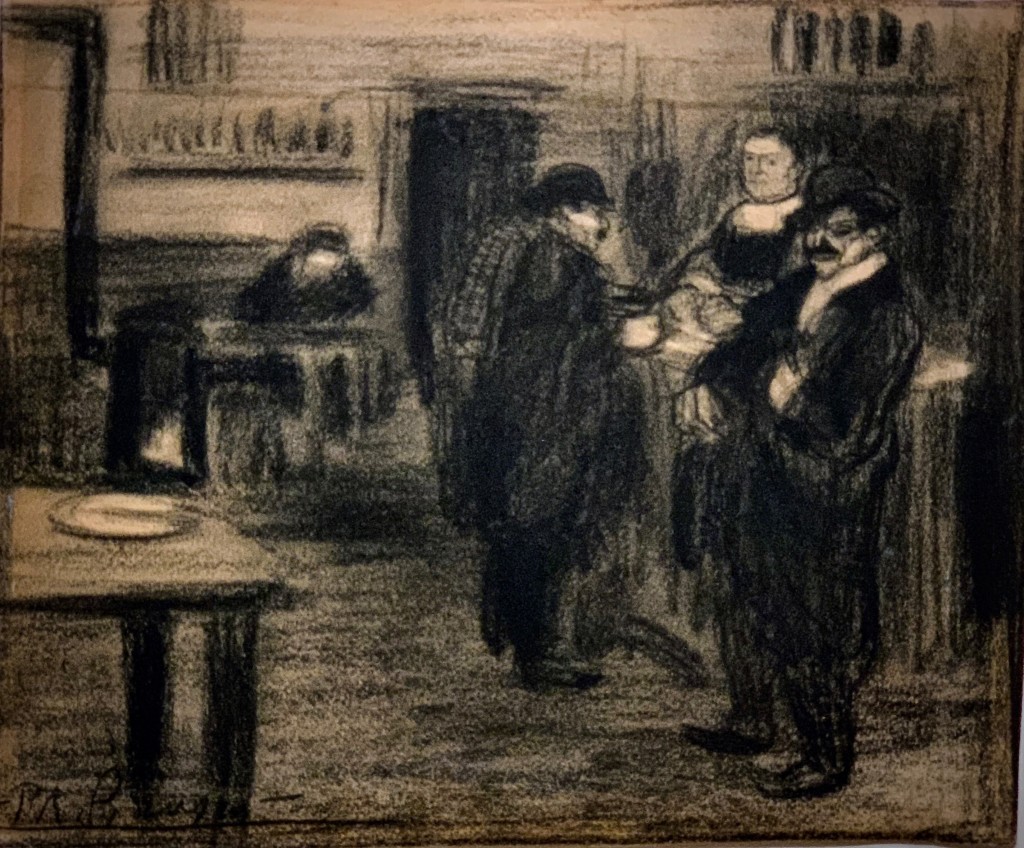 Au café -1901 Pablo Picasso – Lumières des étoiles