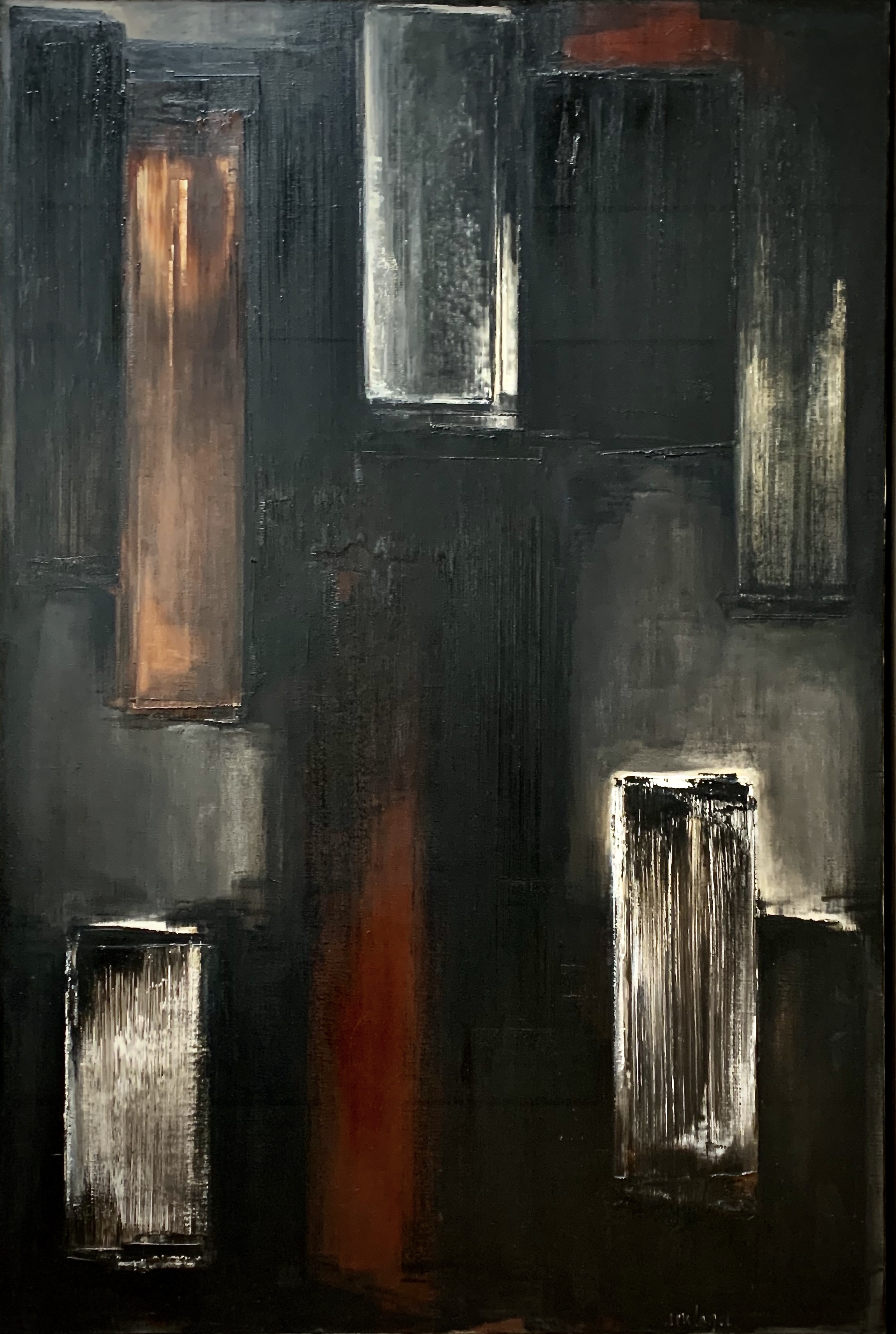 Peinture 195 x 130 cm, 14 mars 1955 – Pierre Soulages – Lumières des ...