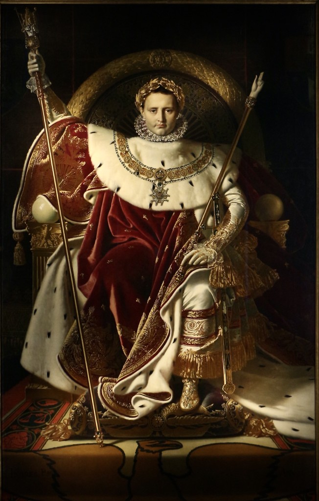 Napoléon 1er sur le trône impérial – 1806 – Ingres – Lumières des étoiles