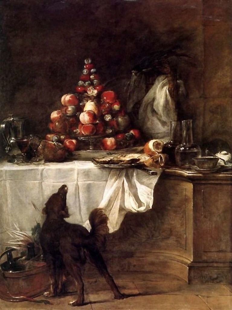Le Buffet – 1728 – Chardin – Lumières des étoiles
