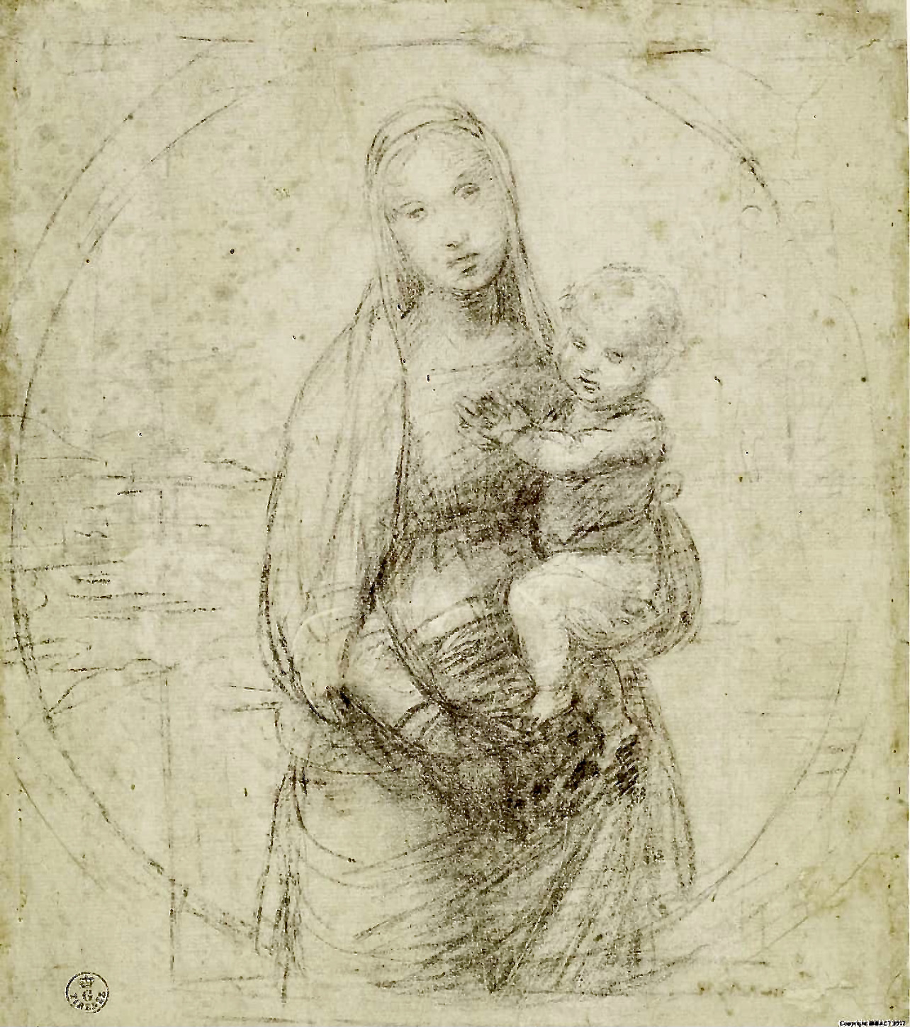 Étude pour la vierge du Grand Duc – 1504-07 Raphaël – Lumières des étoiles
