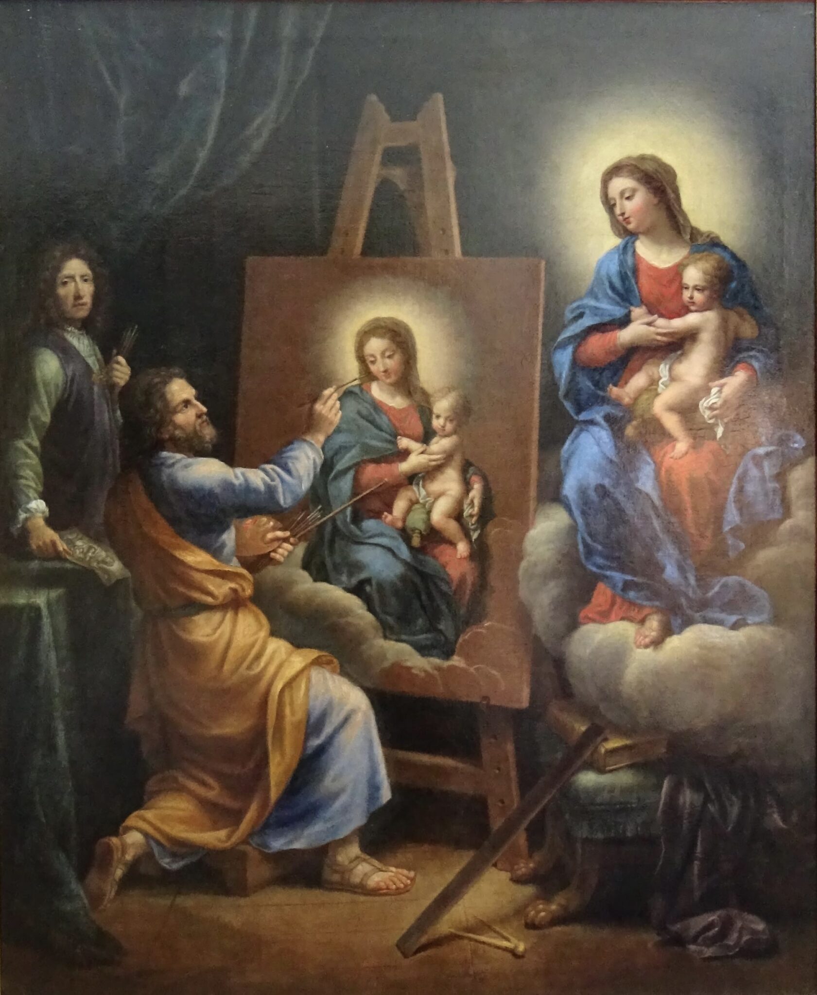Saint Luc peignant la Vierge- 1695 – Mignard – Lumières des étoiles