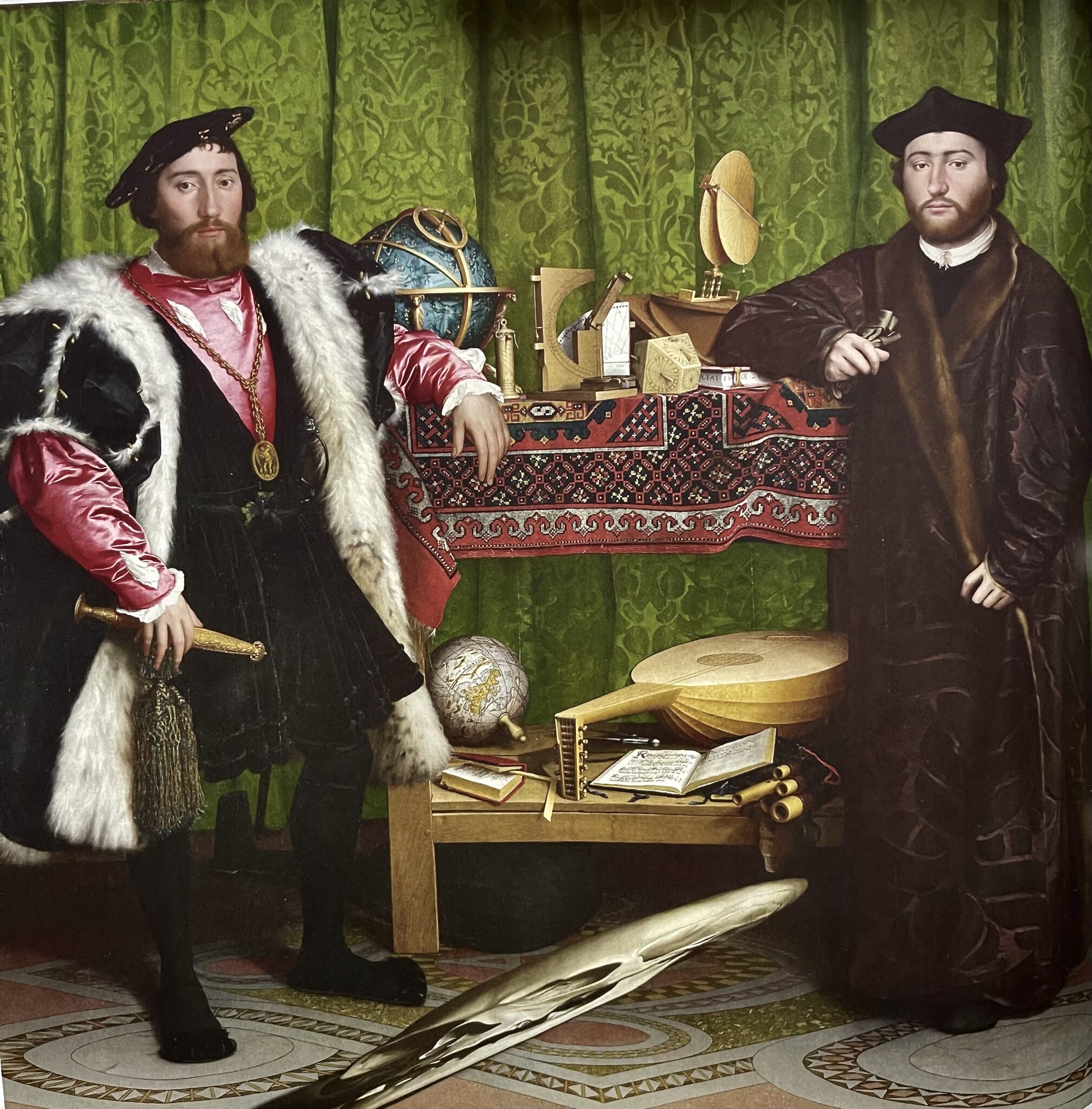 le tableau : Les Ambassadeurs – 1533 Hans Holbein le Jeune – Lumières ...