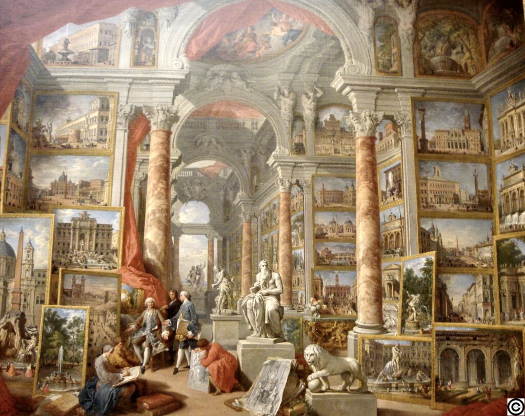 La Rome moderne – 1757 Giovanni Paolo Panini – Lumières des étoiles