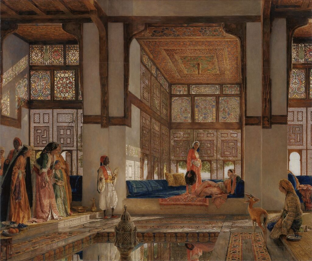 le tableau : The Reception – 1873 John Frederick Lewis – Lumières des ...