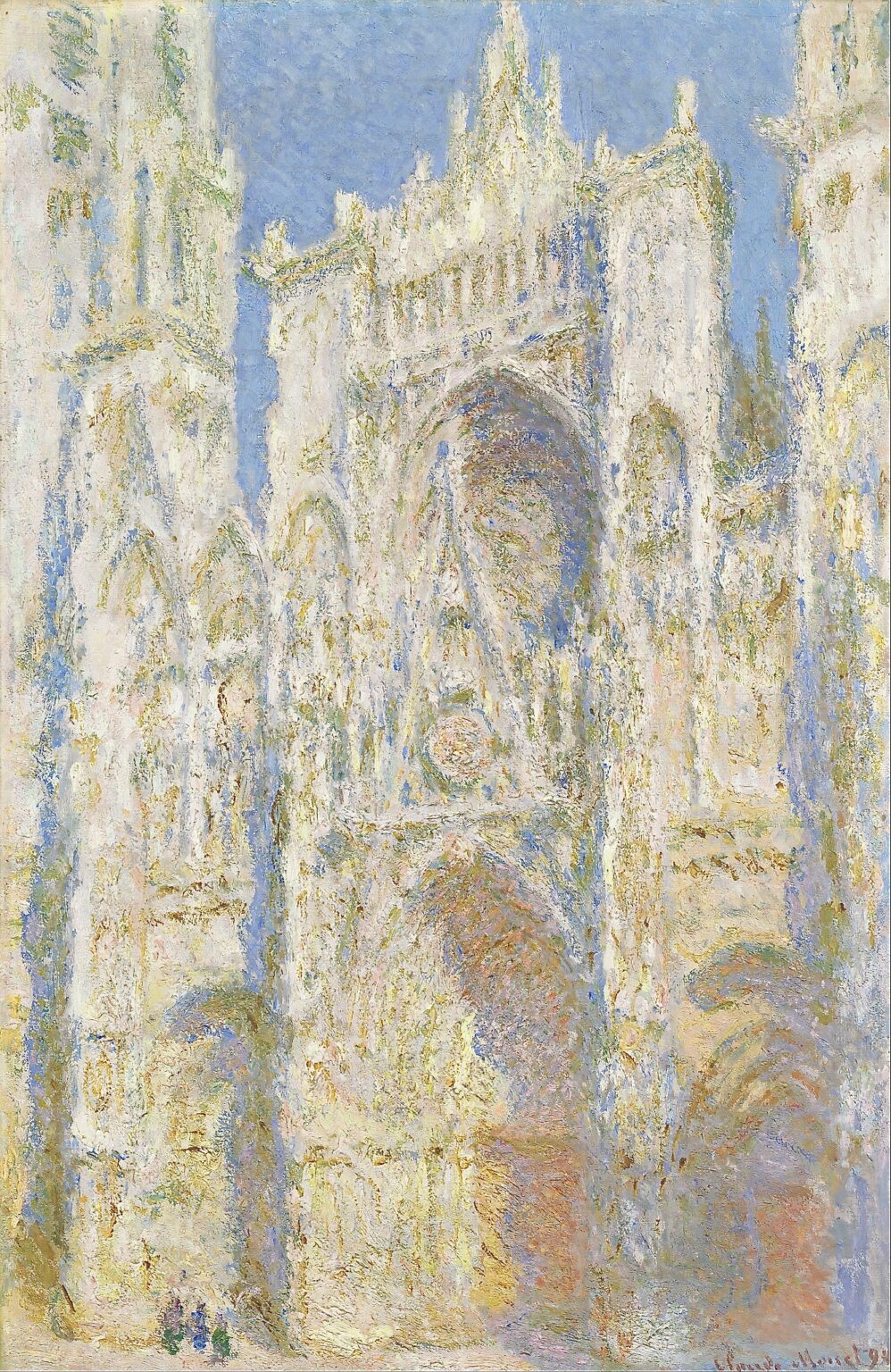 La façade ouest au soleil – Série Cathédrale de Rouen -1894 -Monet ...