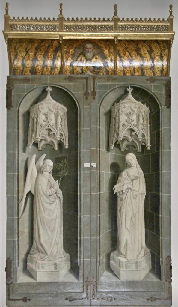 le tableau : Le triptyque du Buisson ardent – 1475-76 Nicolas Froment ...