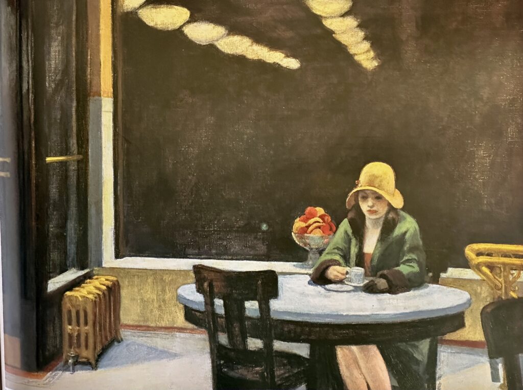 le tableau : Automate – 1927 Edward Hopper – Lumières des étoiles