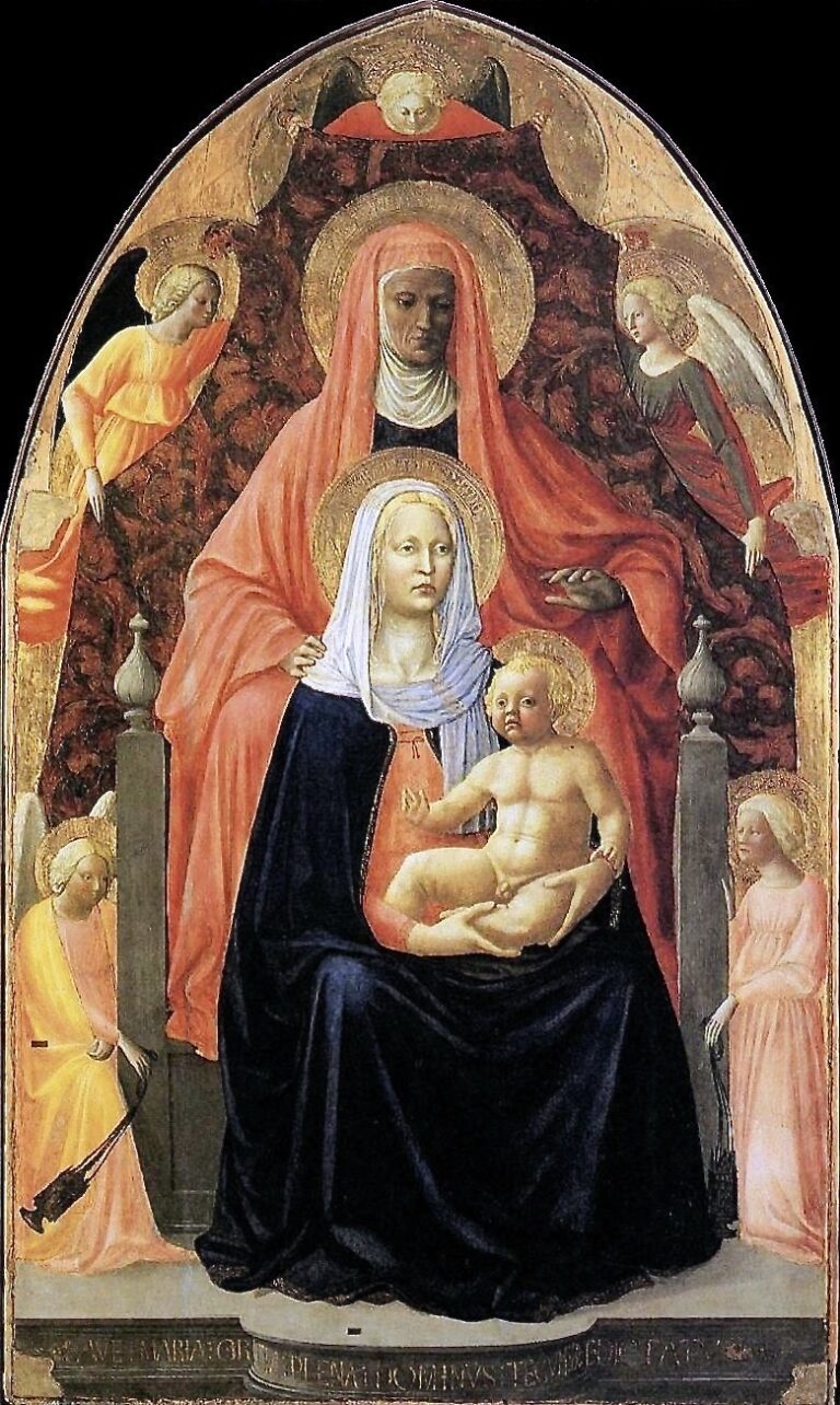 Vierge à l’Enfant avec sainte Anne -1424-25 Masaccio – Lumières des étoiles